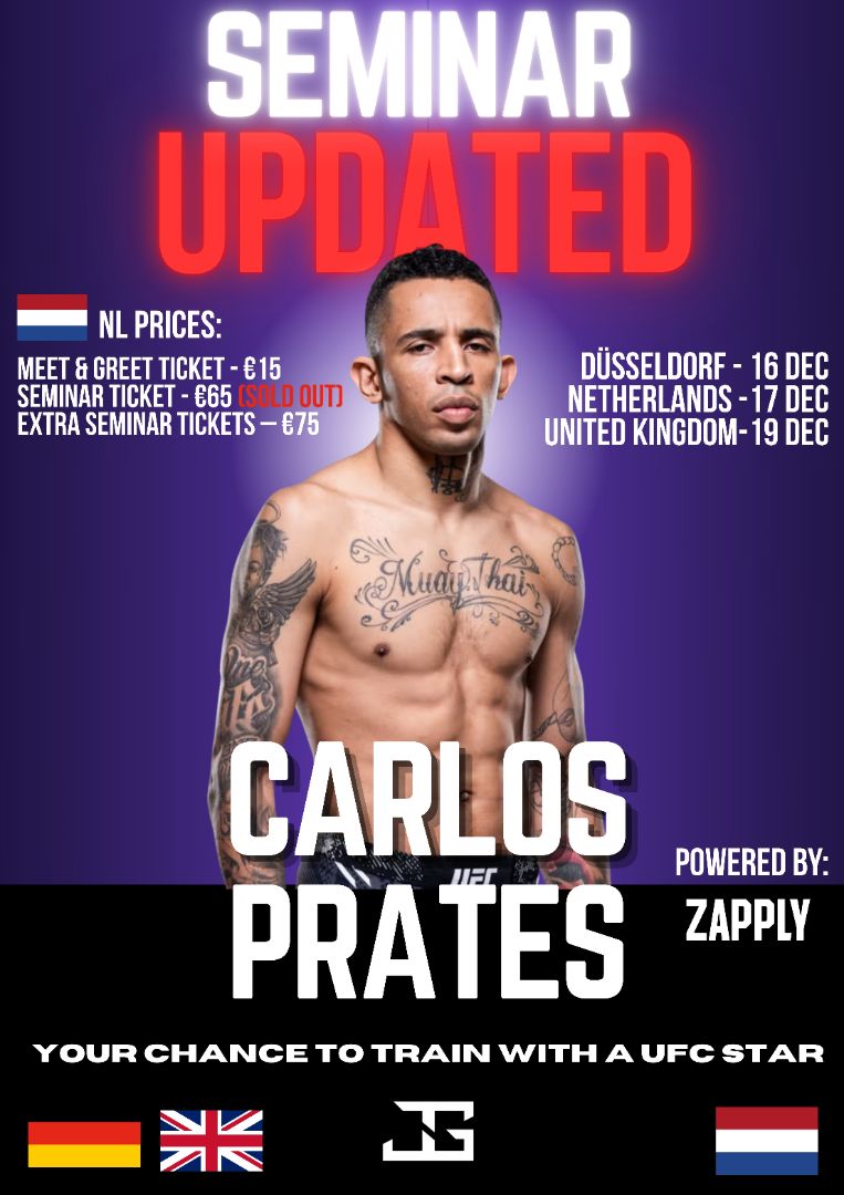 Carlos Prates Seminar Group 2 Ticket Joyagear
